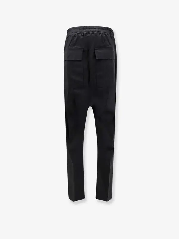 Rick Owens Cotton Drawstring Trousers