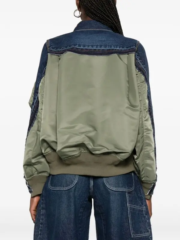 Sacai Denim And Nylon Blouson Jacket