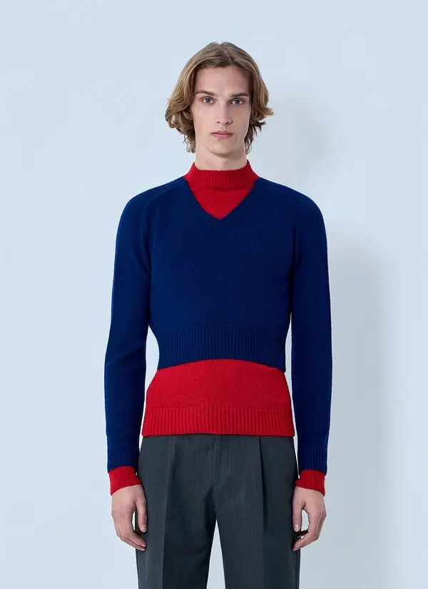 JIL SANDER Layered Knit Sweater