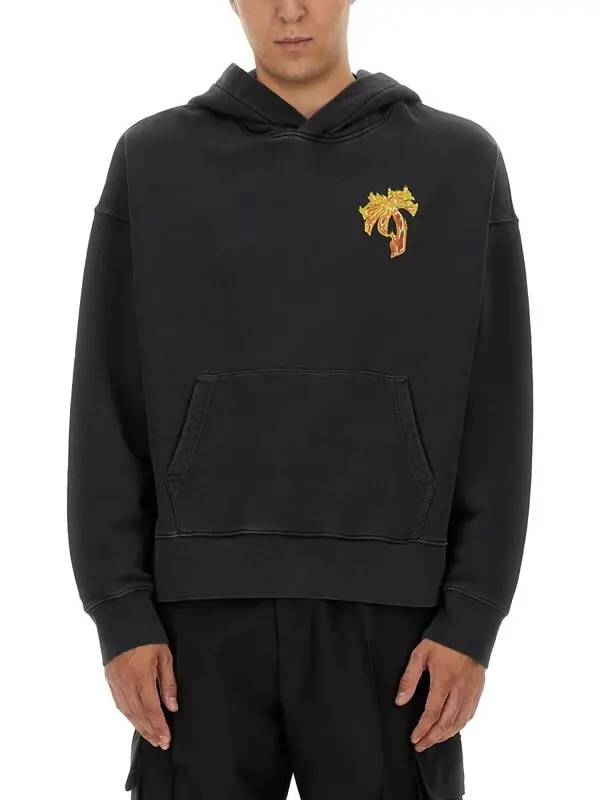 Palm Angels Cotton Hooded Sweatshirt