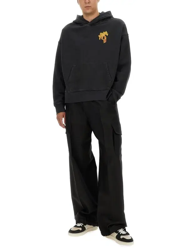 Palm Angels Cotton Hooded Sweatshirt