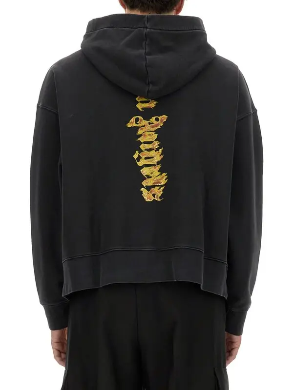 Palm Angels Cotton Hooded Sweatshirt