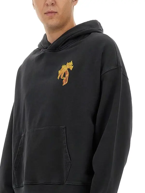 Palm Angels Cotton Hooded Sweatshirt