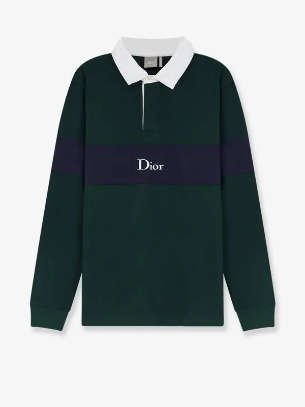 Dior Cotton Polo Rugby With Embroidery - Multicolor