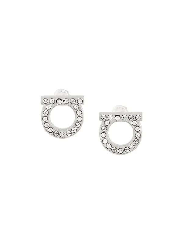 FERRAGAMO Gancini Crystal Earrings - Multicolor