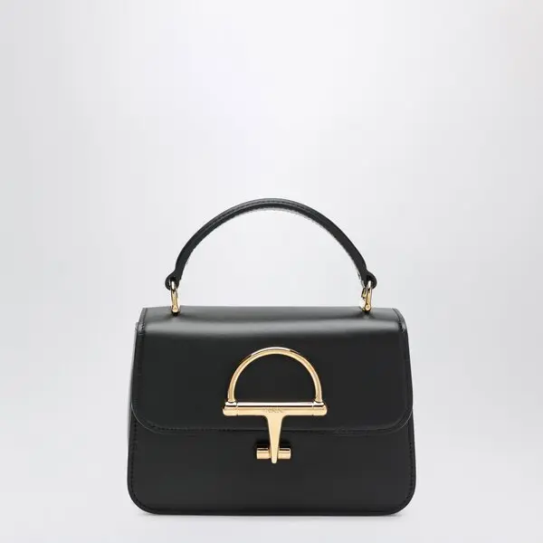 Gucci Small Siena Top Handle Bag In Leather - Black