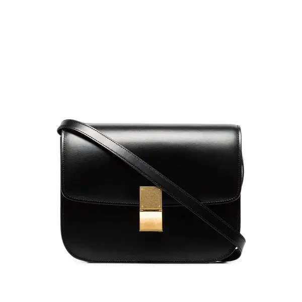 Celine Classic Box Shoulder Bag - Black