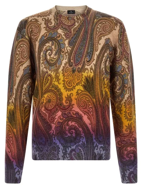 Etro Paisley Dégradé Sweater - Multicolor