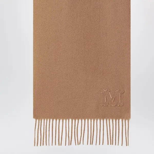 Max Mara Camel-colored Cashmere Scarf - Brown