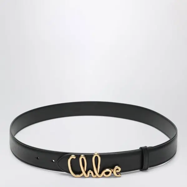 Chloé Iconic Calfskin Leather Belt - Black
