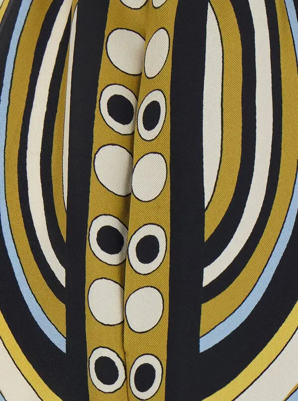 La DoubleJ Club' Pants With Elasticated Waist And All-over Geometric Print In Silk For - Multicolor
