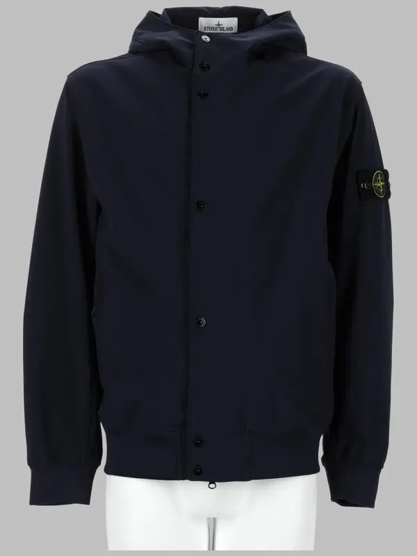 Stone Island Hooded Jacket - Blue
