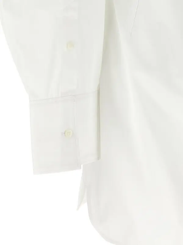 Jacquemus La Robe Chemise Casaco Cotton Poplin Dress - White