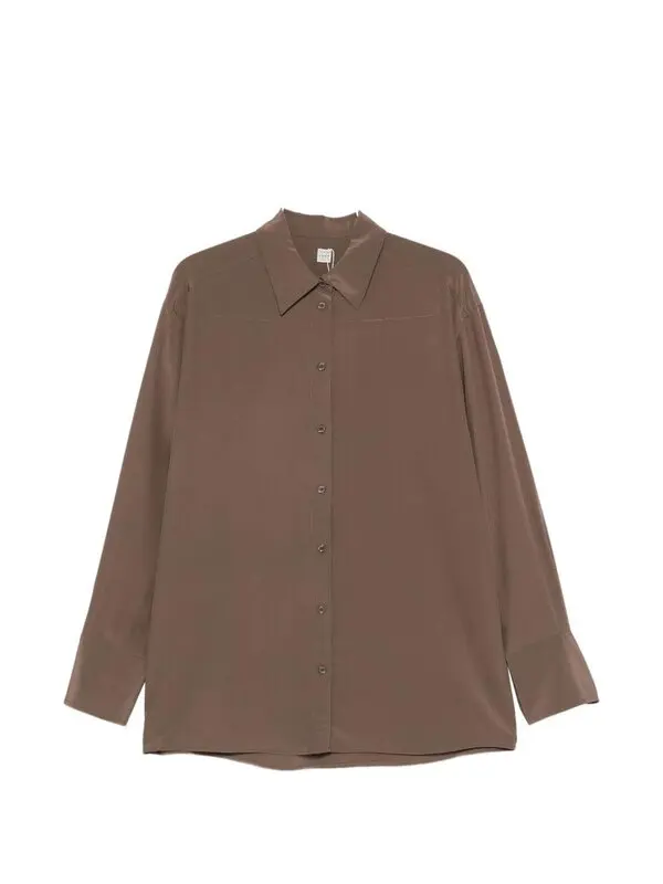TOTEME Crepe Silk Shirt - Multicolor