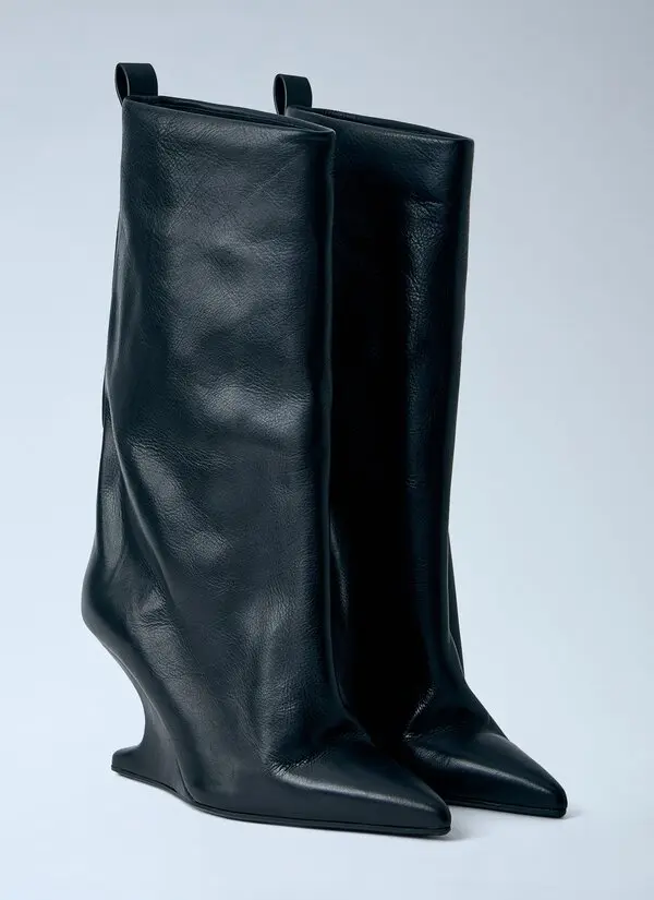 Rick Owens Cantilever 8 Sharp Flared Boots