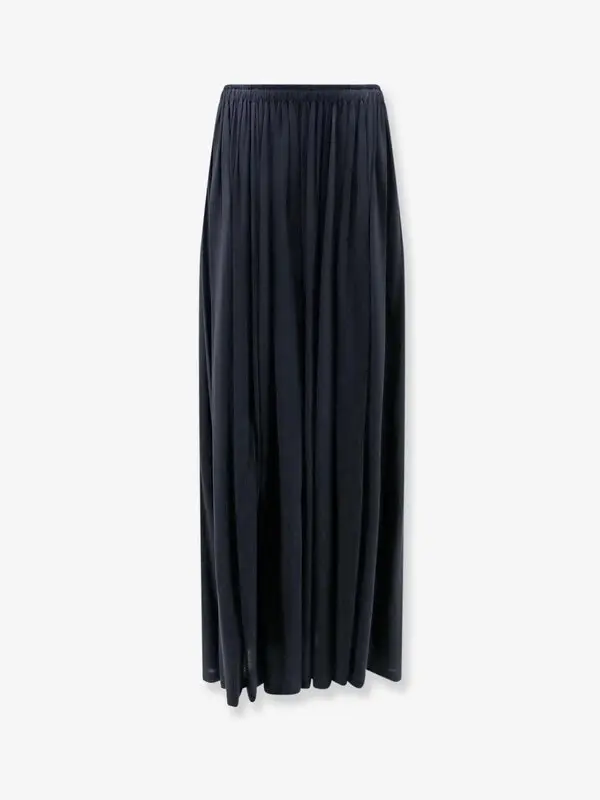 Max Mara Mxmlivrea Pleated Jersey Long Skirt - Multicolor