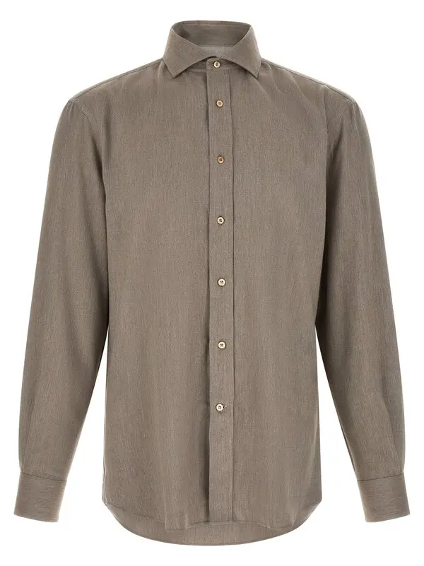 Brunello Cucinelli Herringbone Shirt