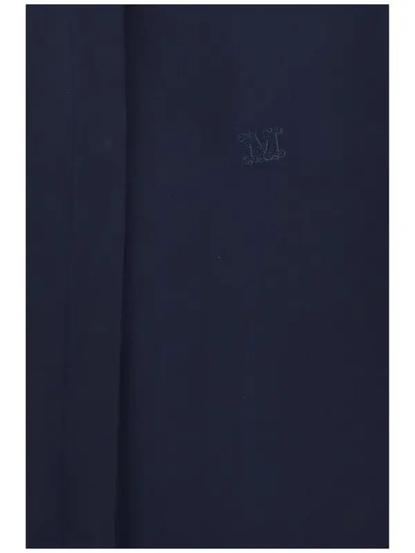 Max Mara Geranio Crepe De Chine Shirt - Blue