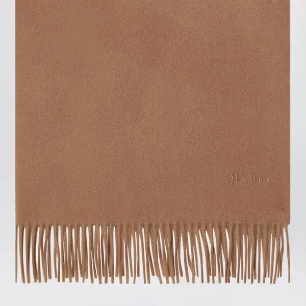 Max Mara Camel Cashmere Scarf - Brown