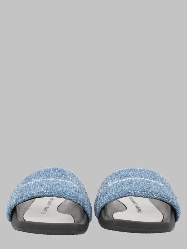 Alexander Wang Sandalo Slide In Denim