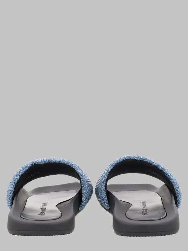 Alexander Wang Sandalo Slide In Denim