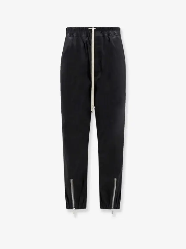 Rick Owens Tecuatl Track Cotton Blend Pants - Black
