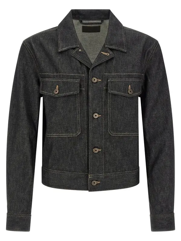 LEMAIRE Trucker' Jacket - Blue