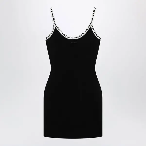 Versace Stretch Viscose Mini Dress - Black