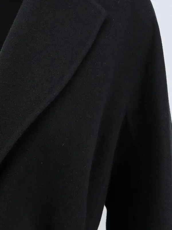 Max Mara Arona Virgin Wool Coat - Black
