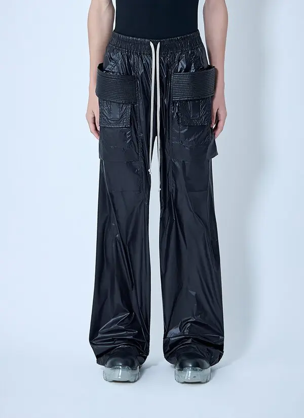 Rick Owens Creatch Wide Cargo Drawstring Pants
