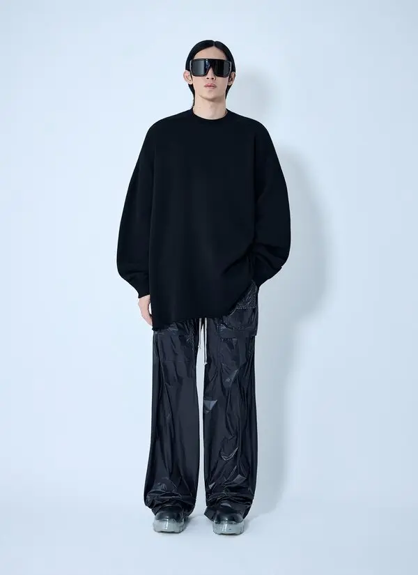 Rick Owens Creatch Wide Cargo Drawstring Pants