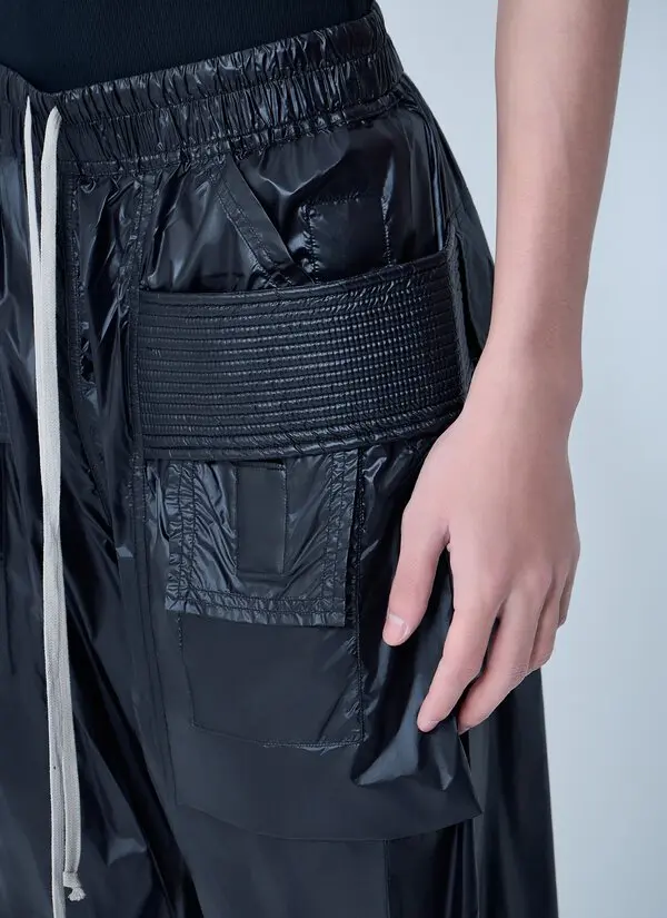 Rick Owens Creatch Wide Cargo Drawstring Pants