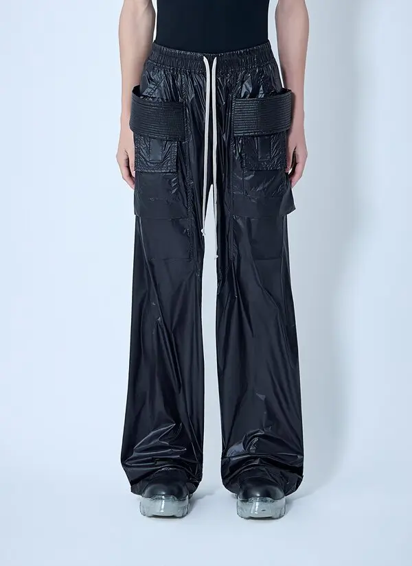 Rick Owens Creatch Wide Cargo Drawstring Trousers