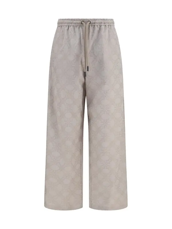 Off-White Arrow All-over Monogram Pants - Cream