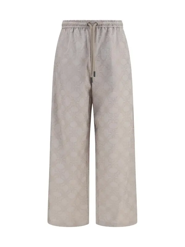 Off-White Arrow All-over Monogram Pants - Cream