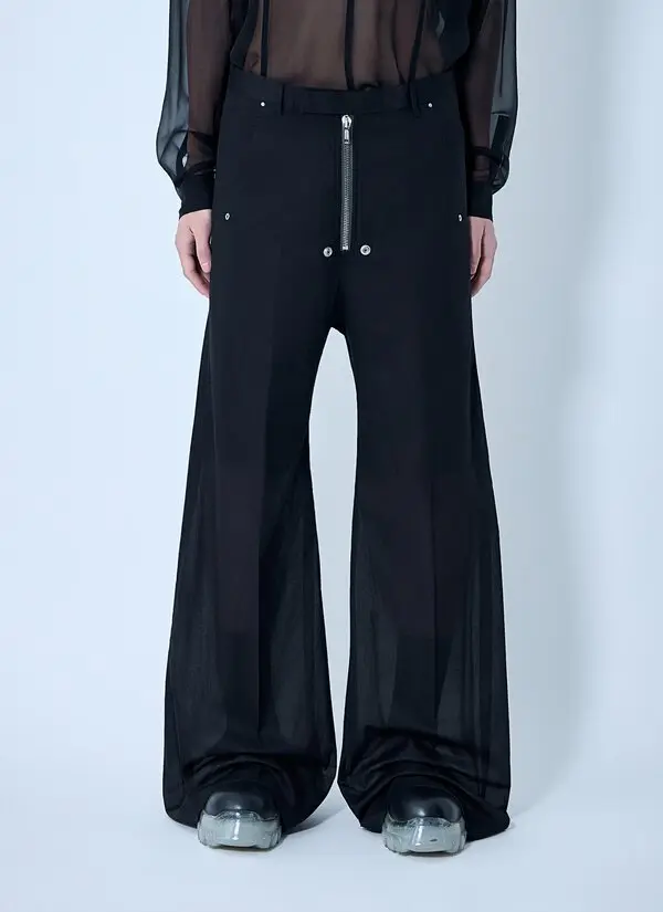 Rick Owens Tailored Wide Belas Trousers - Black