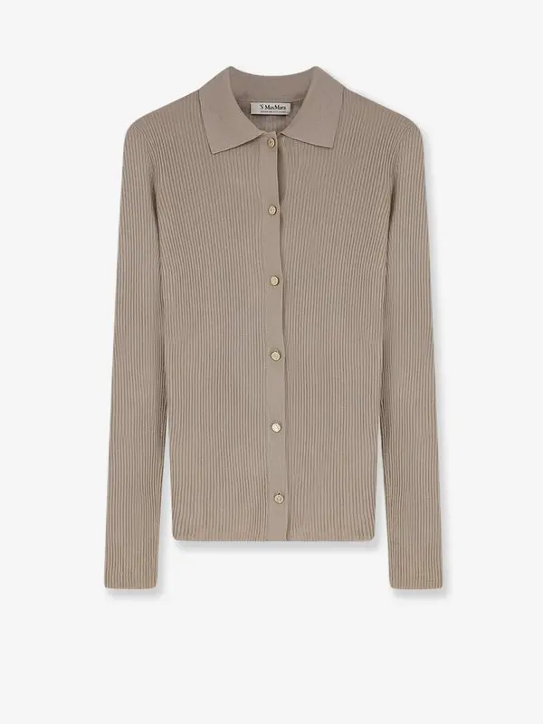 Max Mara Smmlimone Virgin Wool Cardigan - Cream