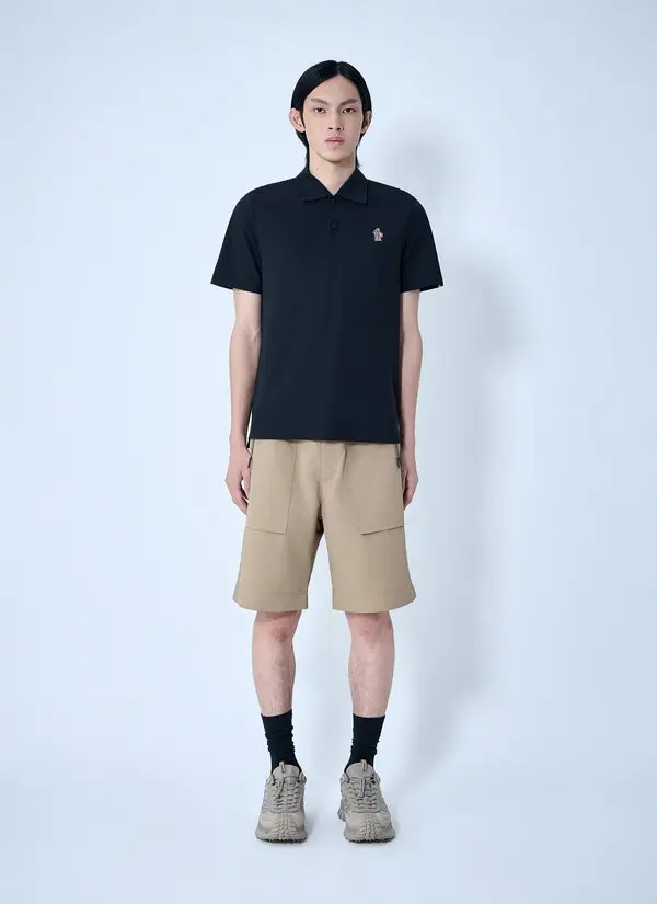 Moncler Embroidered Logo Polo Shirt