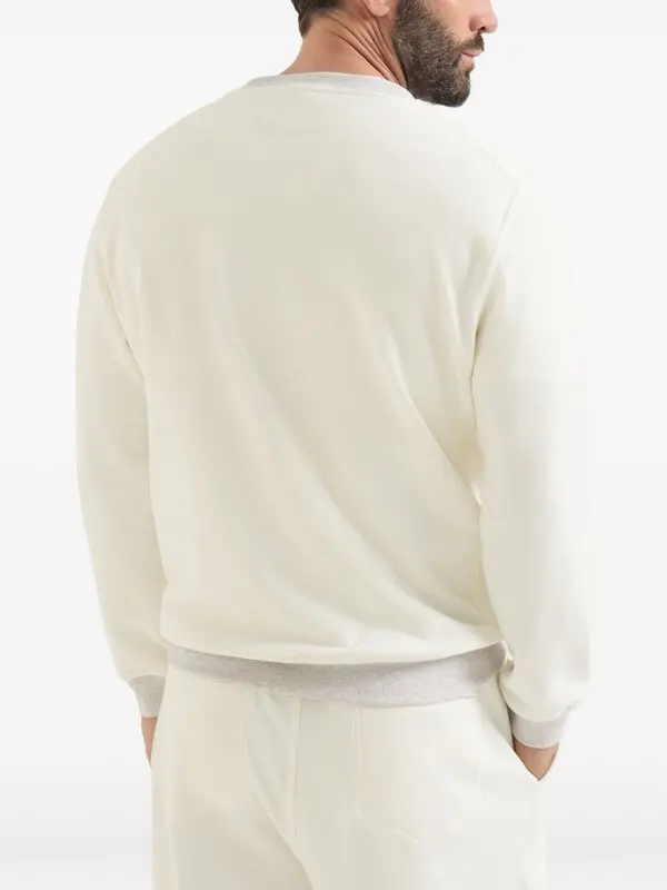 Brunello Cucinelli Logo Cotton Sweatshirt