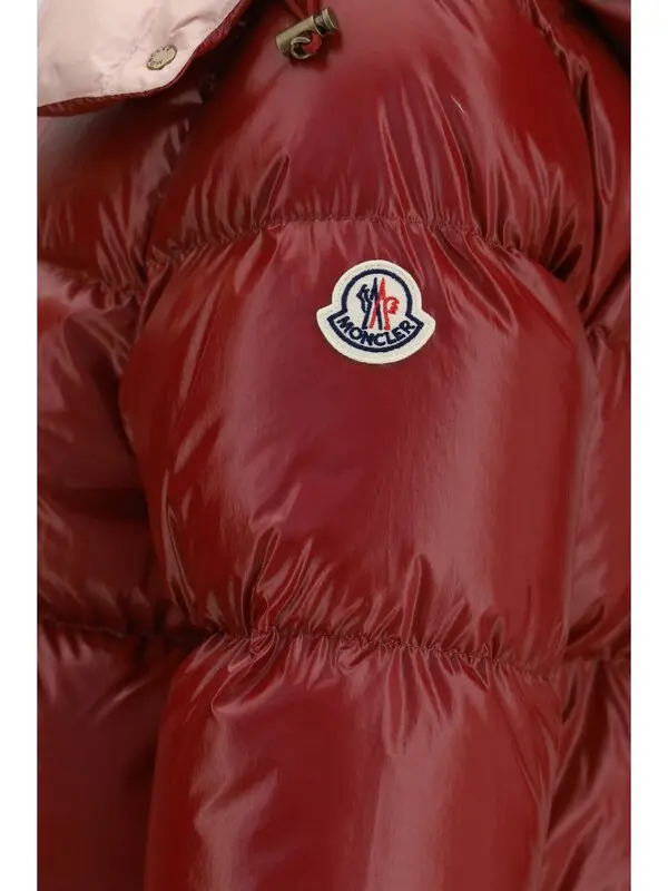Moncler Niveole Short Nylon Down Jacket - Red