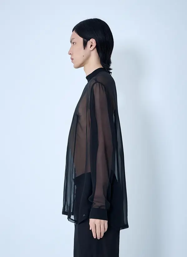 Rick Owens Sheer Panel Shirt