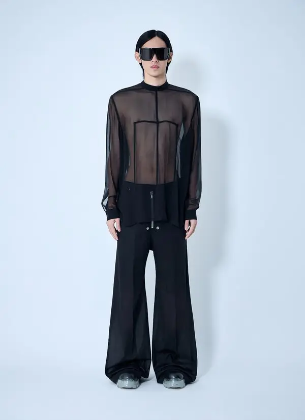 Rick Owens Sheer Panel Shirt