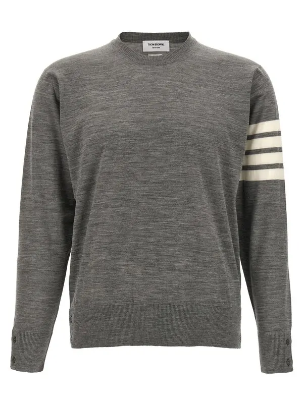 Thom Browne 4 Bar' Sweater - Gray