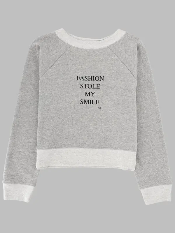 Victoria Beckham Printed Sweatshirt - Gray