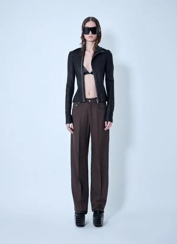 Rick Owens Gary Leather Jacket - Black