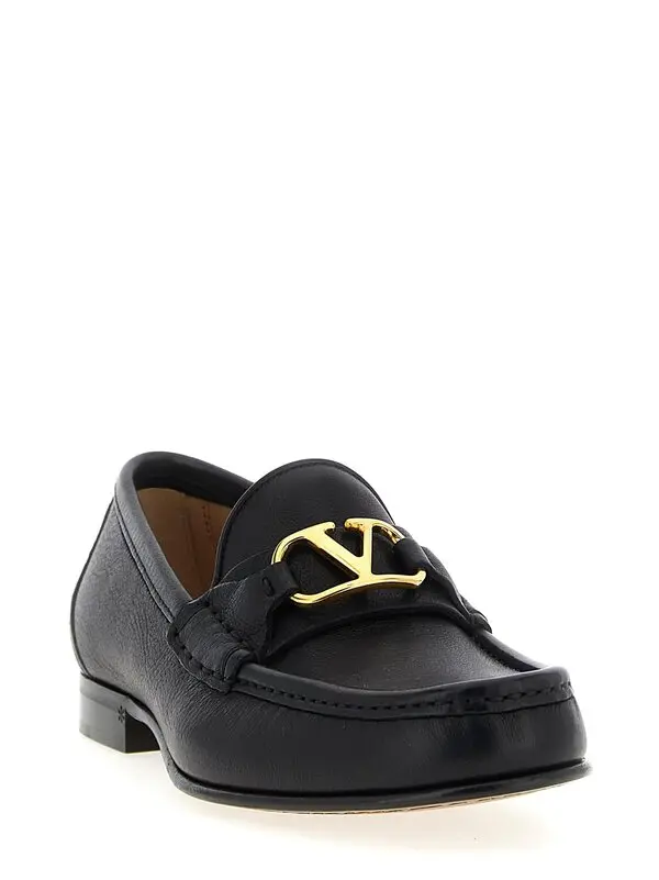 Valentino Garavani Vlogo Signature Loafers - Black