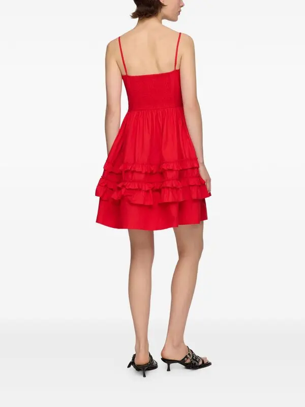 GANNI Organic Cotton Mini Dress - Multicolor