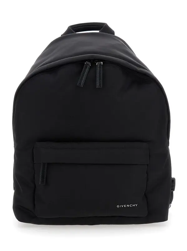 Givenchy Black Backpack With Adjustable Straps And Logo On The Front In Tech Fabric For - Multicolor