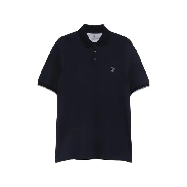 Brunello Cucinelli Polo Shirts - Blue