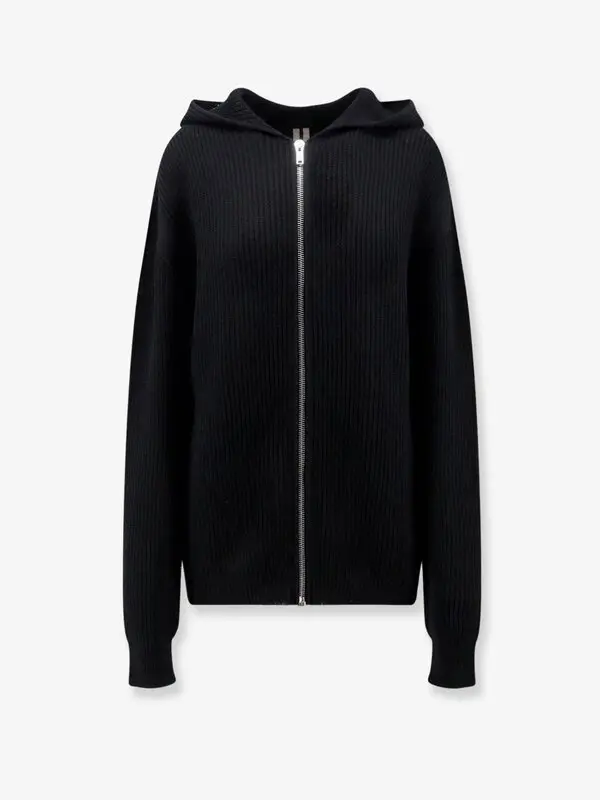 Rick Owens Virgin Wool Sweatshirt - Black